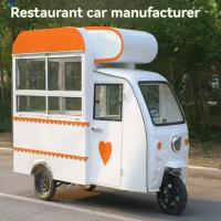 China Electric Three Wheel Mobile Food Cart Multifunctional Fried Snack Breakfast Milk Tea Cold Drink Vending Truck for sale