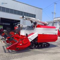 China High Efficiency Combine Harvester Wheat Rice Corn Harvesting Machine With Grain Storage Tank for sale