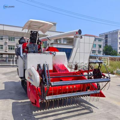 China High Power Wheat Combine Harvester Multifunctional Rice Wheat Corn Harvester With Grain Tank for sale