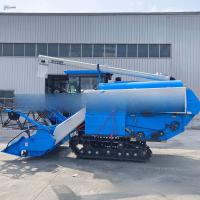 China High Efficiency Combine Harvester Wheat Rice Corn Harvesting Machine With Grain Storage Tank for sale