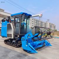 China Multifunctional Agricultural Combine Harvester For Rice Wheat Corn High Power With Grain Tank for sale