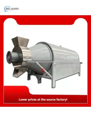 China Multifunctional Dryer For Copper Wire Granule Sand Ore Powder Sawdust Electric Heating Stainless Steel Rotary Drum Dryer for sale