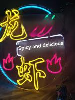 China Crayfish Seafood Crab Squid LED Neon Light Decorative Glowing Sign for sale