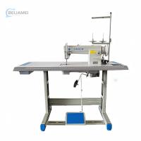 China New Industrial Lock Stitch Sewing Machine Automatic High-Speed Flat-Bed Single Needle 5mm Stitch Length Metal Engine Home Use for sale