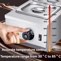 China Commercial chocolate melting furnace, water-resistant chocolate melting pot, insulated pot for sale