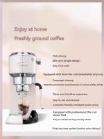China Semi Automatic Italian Coffee Machine Stainless Steel Milk Frother (apricot Color) for sale
