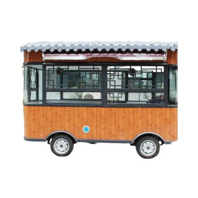 China Mobile Food and Fast Food Cart Multi-Functional Snack Cart Scenic Area Mobile Breakfast Milk Tea Cold Drinks Barbecue for sale