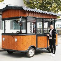China Mobile Food and Fast Food Cart Multi-Functional Snack Cart Scenic Area Mobile Breakfast Milk Tea Cold Drinks Barbecue for sale
