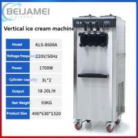 China Commercial All-in-One Desktop Ice Cream Machine for Cones, Sundae, and Three-Color Soft Serve for sale