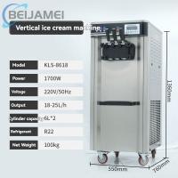 China Commercial All-in-One Desktop Ice Cream Machine for Cones, Sundae, and Three-Color Soft Serve for sale
