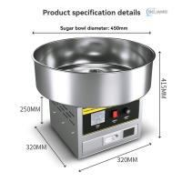China Commercial Fully Automatic Electric Color Fancy Drawing Cotton Candy Machine for sale