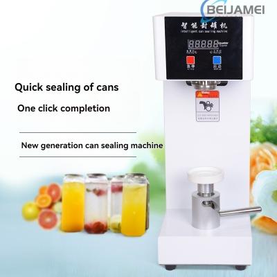 China 220V Soda Can Sealing Machine Stainless Steel Tin Can Sealing Machine for Beer Juice Cans for sale