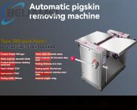 China Welly New Automatic Beef Lamb Skin Slice Pig Pork Skin Stripping Cutting Machine Stainless Steel Blade 220V/380V for sale