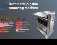 China Welly New Automatic Beef Lamb Skin Slice Pig Pork Skin Stripping Cutting Machine Stainless Steel Blade 220V/380V for sale
