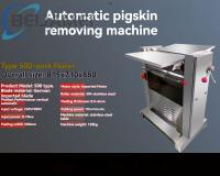 China Welly New Automatic Beef Lamb Skin Slice Pig Pork Skin Stripping Cutting Machine Stainless Steel Blade 220V/380V for sale