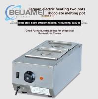 China EH-22 Electric Two Pot Chocolate Oven with Constant Temperature Chocolate Melting Furnace for Commercial Use for sale