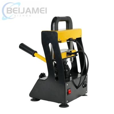 China CH2512 Manual Flatbed Heat Press Machine 10 Tons Hydraulic Double Heating 110V/220V for Garment and Cap Printing for sale