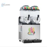 China Commercial Dual Cylinder Snow Mud Machine, Juice Cold Drink Ice Sand Snow Mud Machine for sale