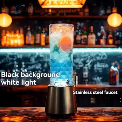 China Popular 2L 3L LED Food Grade Cold Tabletop Beer Whiskey Beverage Dispenser for Parties and Bars for sale