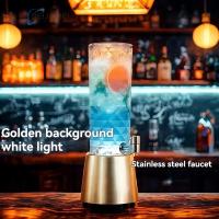 China Popular 2L 3L LED Food Grade Cold Tabletop Beer Whiskey Beverage Dispenser for Parties and Bars for sale