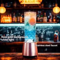 China Popular 2L 3L LED Food Grade Cold Tabletop Beer Whiskey Beverage Dispenser for Parties and Bars for sale