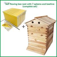 China US Stock Fast Receipt 2-5 Days Honey Auto Flowing Automatic Beehive Honey Bee House Bee Hive Box Kit for sale