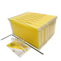 China Self-Flowing Honey 7 Bee Hive Frames Set Apiculture Equipment Auto Flows Honey Beehive for sale