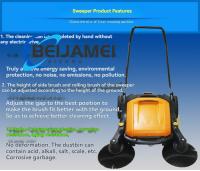 China Factory Workshop Warehouse Hand Push Non Powered Small Sweeping and Cleaning Vehicle for sale