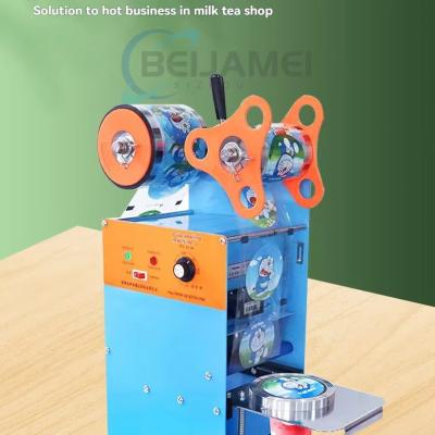 China Milk Tea , Snack Shop, Commercial 95/90 Manual Cup Sealing Machine, Hot and Cold Beverage Paper Cup, Plastic Cup Sealing Machine for sale