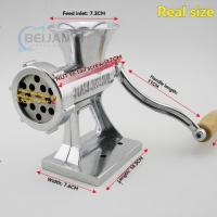 China Household Portable Manual Multifunctional Aluminum Alloy Meat Grinder, Hand Cranked Meat Grinder, Sausage Filling Machine for sale