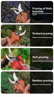 China Multi Scene Portable Electric Scissors Pruning and Charging Lithium Dual-mode Electric Pruning Machine for sale