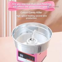 China CPVKRY Kids Pink Automatic Cotton Floss Candy Machine New Home Carnival Birthday Parties Family Gatherings Bakery Use Sugar for sale