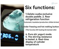 China 3L Private Stainless Steel Paddle Snow Bar Paddle Double Paddle Fully Automatic Ice Cream Machine for sale