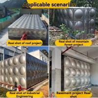 China Customizable Stainless Steel Water tank 304 Rectangular Fire Insulation Circular Household Water Storage Thickened for sale