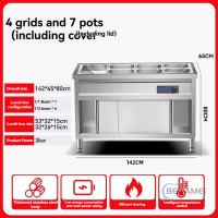 China Counter Style Commercial Stainless Steel Fast Food Vending Machine, Electric Heating Canteen, Restaurant for sale