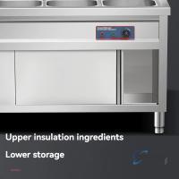 China Counter Style Commercial Stainless Steel Fast Food Vending Machine, Electric Heating Canteen, Restaurant for sale