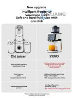 China Variable Frequency Juicer, New Juicer, Residue Separation, Small Household Electric Fruit and Vegetable Juicer for sale