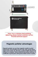 China Magnetic Polishing Machine, Metal, Stainless Steel, Copper, Aluminum, Precision Parts, Stamping Parts, Abnormal Parts for sale