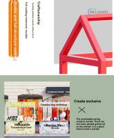 China Outdoor Wrought Iron Mobile Market, Night Market, Exhibition Booth, square Event, Flower Stand Promotion for sale