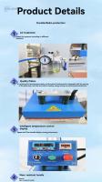 China Clothing Hot Stamping Machine, Small Pneumatic Hot Transfer Printing Machine, T-shirt Clothing Hot Stamping Drill for sale