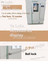 China Single Blowing Stainless Steel air Shower Room Interlock Factory Cleanroom air Shower Door, Cargo Shower Room Channel for sale