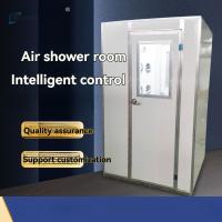 China Single Blowing Stainless Steel air Shower Room Interlock Factory Cleanroom air Shower Door, Cargo Shower Room Channel for sale