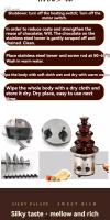 China Compact Four Layer Chocolate Fountain Machine Baking Hotel Small Chocolate Waterfall Melting Spray Machine for sale