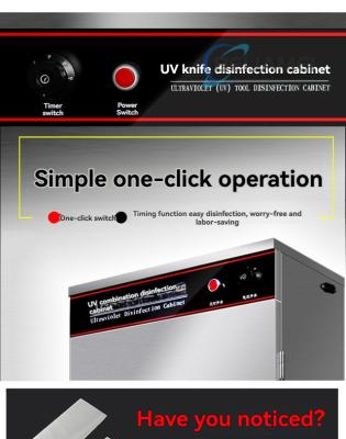 China Commercial UV Knife Disinfection Cabinet, Stainless Steel with Lock, Small Kitchen Knife Cutting Board for sale