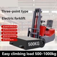 China Electric Stacker With Driving Seat 0.5T New Energy Micro-sized Lifting for sale