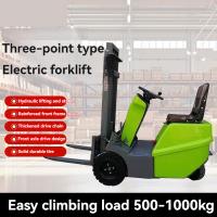 China Electric Stacker With Driving Seat 0.5T New Energy Micro-sized Lifting for sale