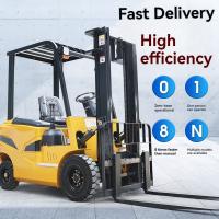 China Electric Forklift Four-wheel Counterbalanced Sit-down Lithium Battery-powered Elevated Stacking Machine for sale