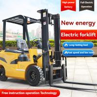 China Electric Forklift Four-wheel Counterbalanced Sit-down Lithium Battery-powered Elevated Stacking Machine for sale