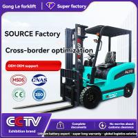 China Electric Forklift Four-wheel Counterbalanced Sit-down Lithium Battery-powered Elevated Stacking Machine for sale