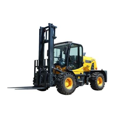 China Outdoor Diesel Forklift 3t4t5t6t Four-wheel Drive Mountain Hydraulic Handling Vehicle for sale